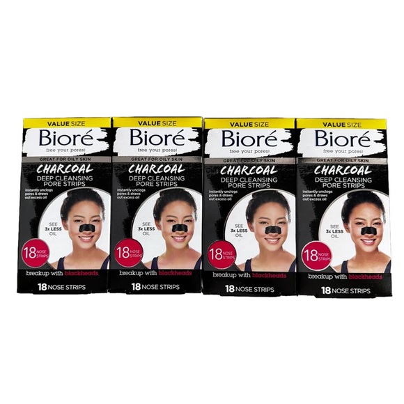 Biore | Skincare | Bior Charcoal Blackhead Remover Pore Strips For ...